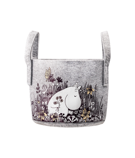 Korb "Moomin, Flower Field", grau von Muurla – designforum